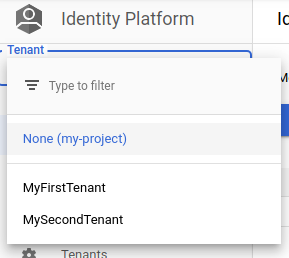 Set up multi-tenancy | Identity Platform Documentation | Google Cloud